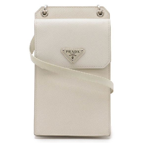 Prada | Bags | Prada Leather Smartphone Case Shoulder Bag Ivory | Poshmark